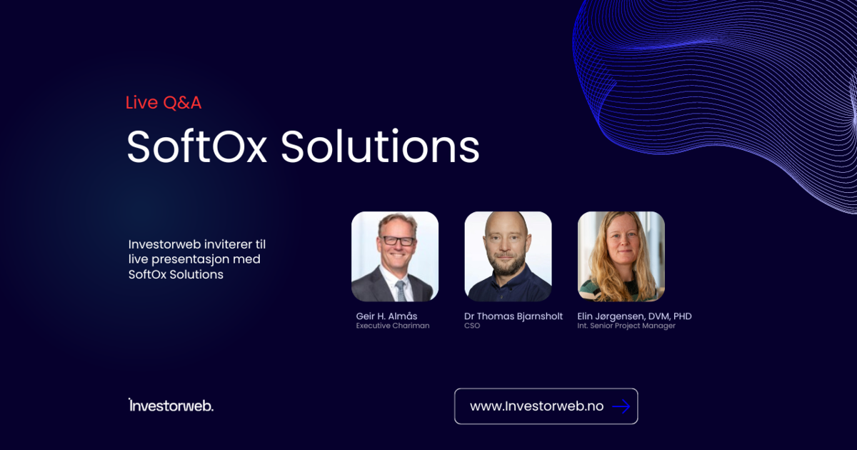 SOFTOX SOLUTIONS | Presentation of The New SoftOx Solutions AS